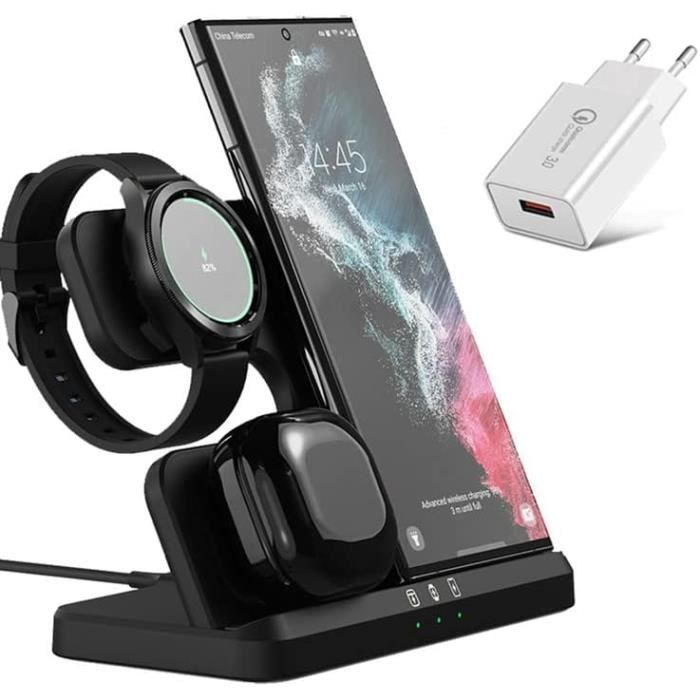 Sikai Chargeur Sans Fil Pour Samsung, 15W Rapide Induction Compatible ...