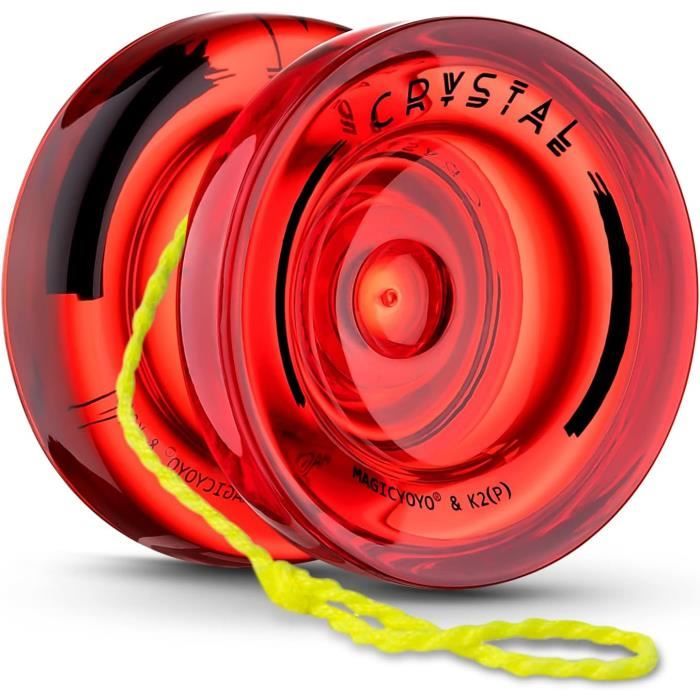 Yoyo K2 Crystal Yo Yo professionnel réactif rouge en plastique durable ...