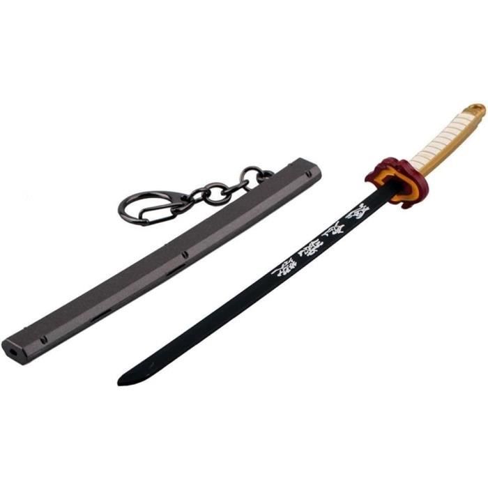 ZMOOPE Démon Killer Sword Key Chain, Mini Katana Key Chain Animation ...