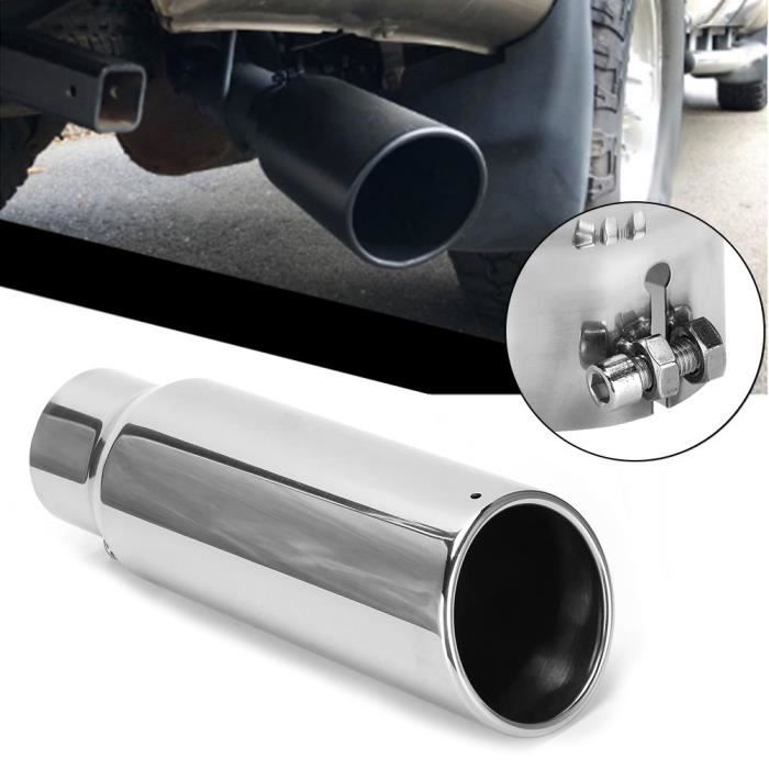 SURENHAP tube d'échappement de voiture Tuyau d'échappement de voiture en acier inoxydable 80mm-3 ...