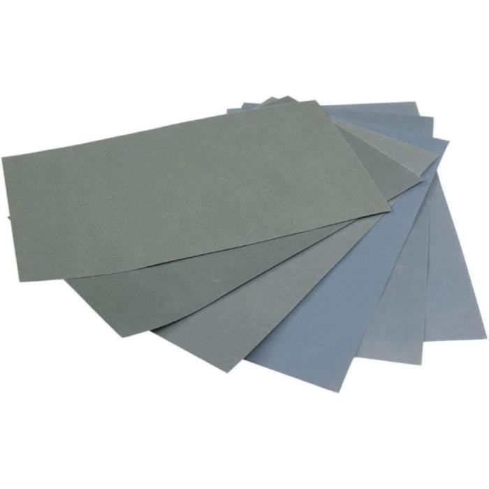 Papier De Verre 6 Pièces Papiers Abrasifs Abrasifs Imperméables Humides ...