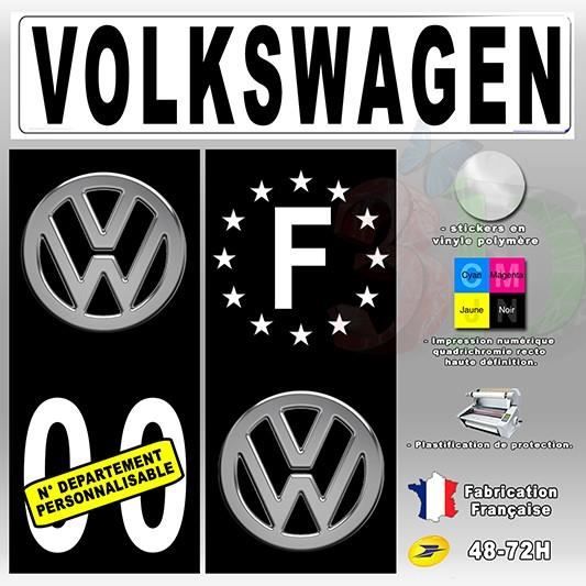 4X Stickers Plaques Volkswagen T1 Auto Fond Noir - Cdiscount Auto