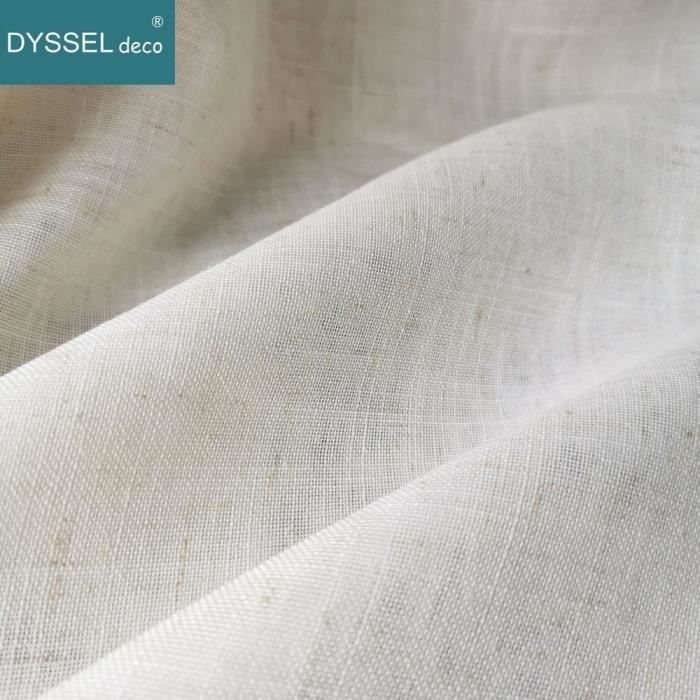 TRINGLE - EMBOUT TRINGLE,Color linen-W100cm x H250cm-GROMMET TOP ...