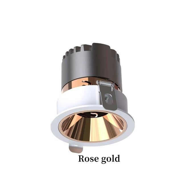 Downlight,Rose gold-24W No dimmable-Natural white 4000K--Spot lumineux ...