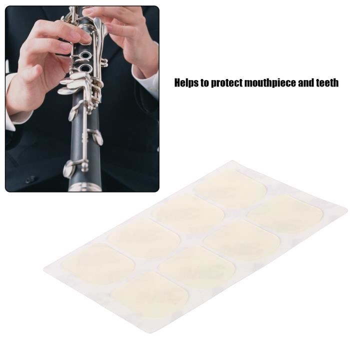 Akozon Lot de 12 Protège-Becs Saxophone et Clarinette Blanc 0.3mm Adhésif - Achat / Vente ...