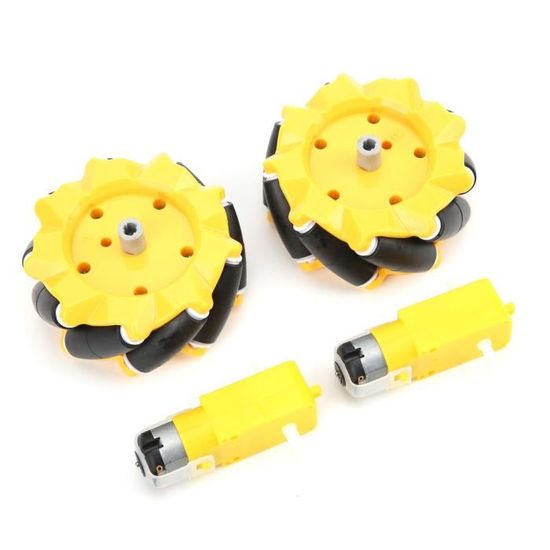 Roue Mécanum Robot Mecanum Wheel 80Mm Jeu De Roues Mecanum (1 X Gauche ...