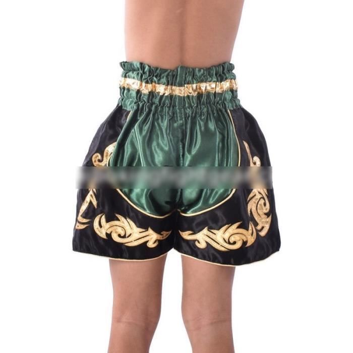 Short Enfant - Traditionnel THAI - Couleur Verte - Taille 10-12 ANS ...