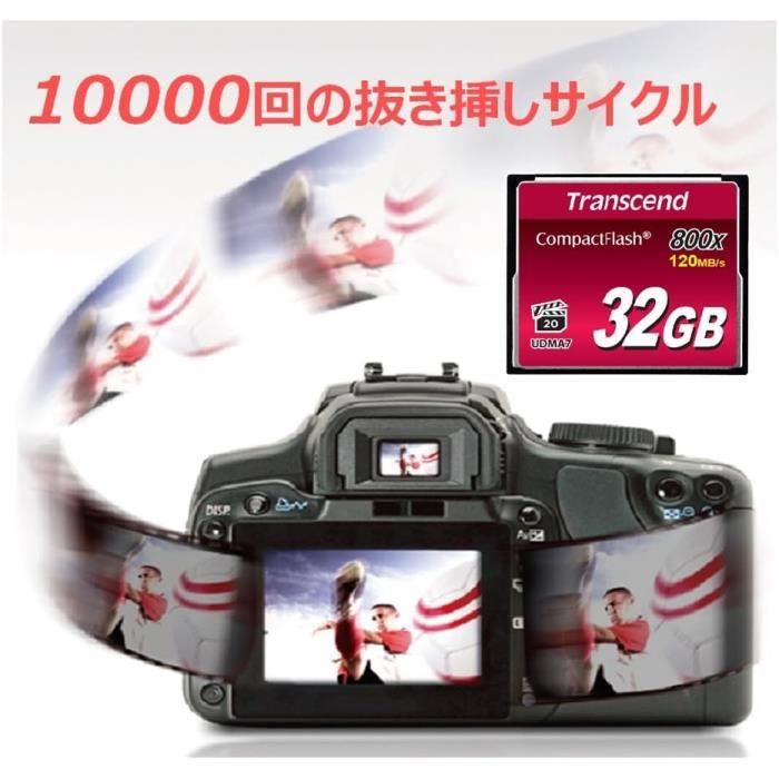 32 Go Carte Mémoire Compactflash (Cf) Udma 7 800X Ts32Gcf800[J563 ...