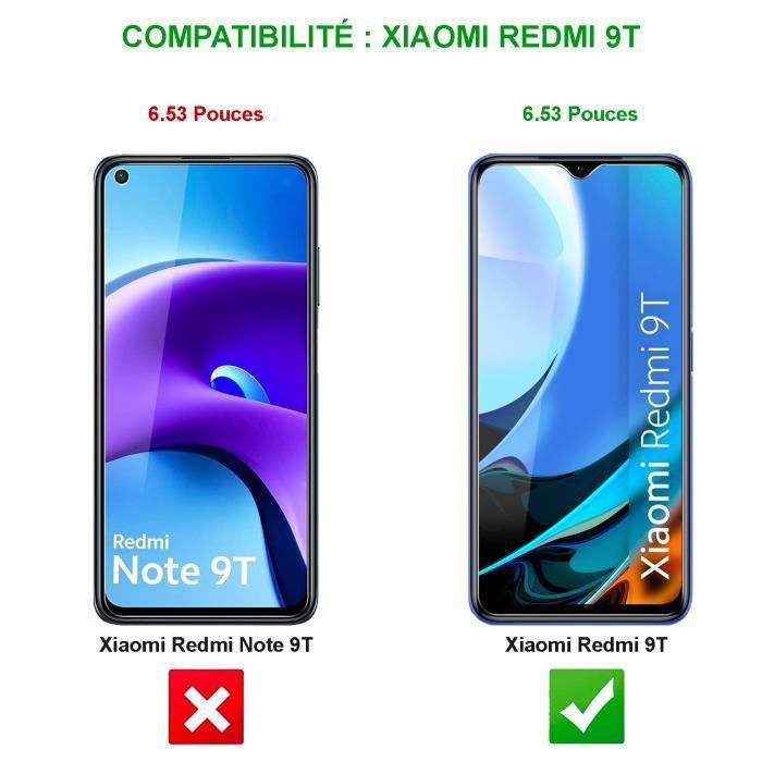 Tikawi Coque Xiaomi Redmi 9T (6.53') Transparente + Film de protection ...