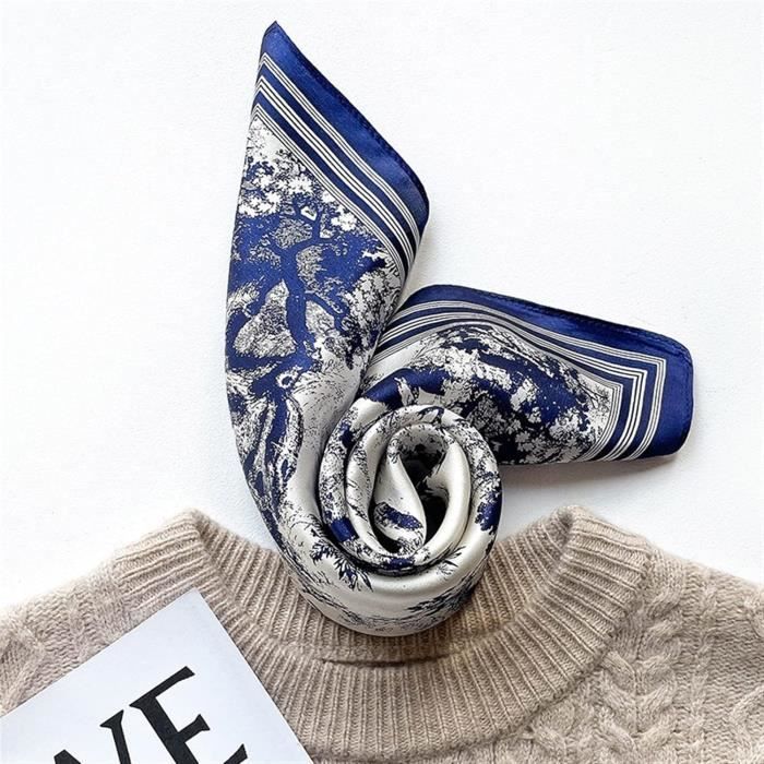 Écharpe Tendance Femmes Écharpe Soie Écharpes Châles Lady Wraps Soft ...