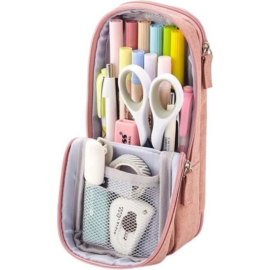 Stylo Sac Porte-Crayon Deux Couches Pliable Support Tissu Support Pour ...