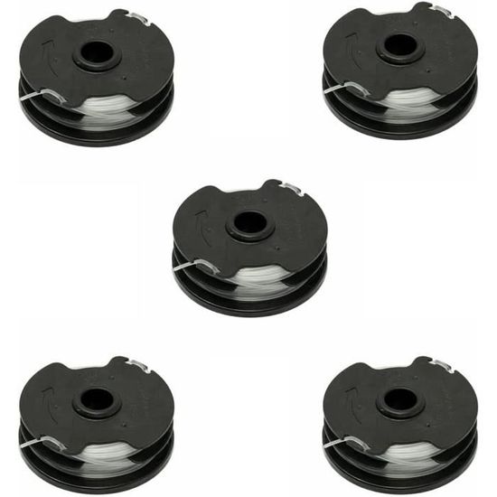 Lot de 5 bobines de fil de rechange pour débroussailleuse LIDL PRT 550 A1 A3 PRTA 20-Li B2[417 ...