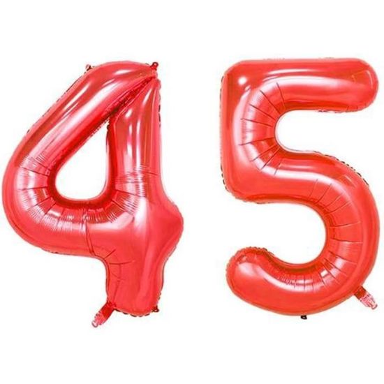 Ballon Gonflable En Forme De Chiffre 45 Rouge 60 Cm[N1908] - Cdiscount ...