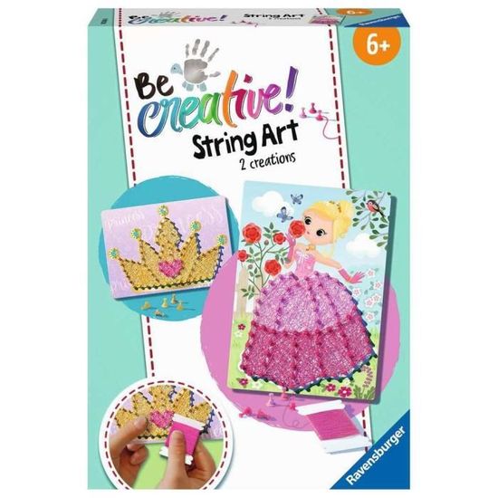 Jeu créatif - RAVENSBURGER - String Art Princess Ravensburger - Rouge ...