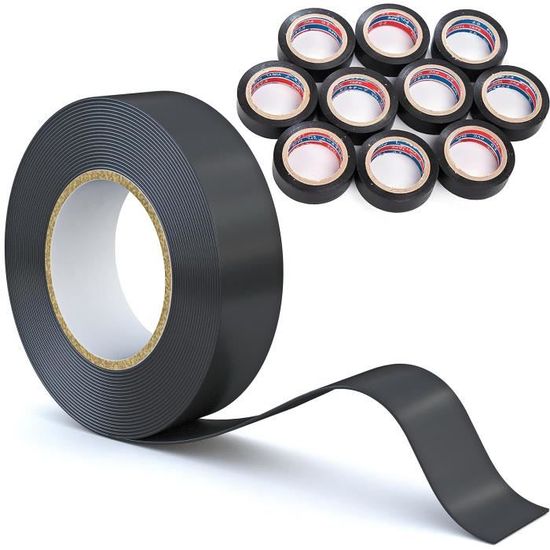 Lot De 10 Rubans Isolants Imperméables, Ruban Adhésif Isolant ...