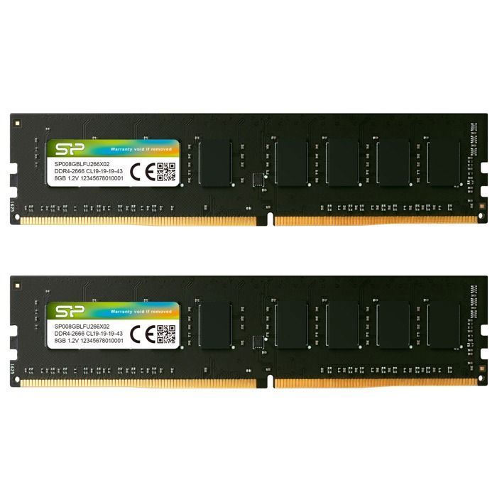 Mémoire RAM DDR4 - Silicon Power - 16Go(8Gox2) 2666MT/s CL19 UDIMM ...