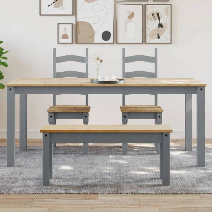 "SALE 2025"Table à manger - table de dîner Panama gris 180x90x75 cm ...