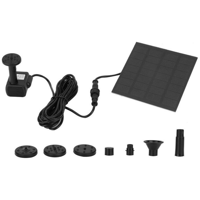 Kit de pompe solaire submersible pour fontaines, jardins, rocailles ...