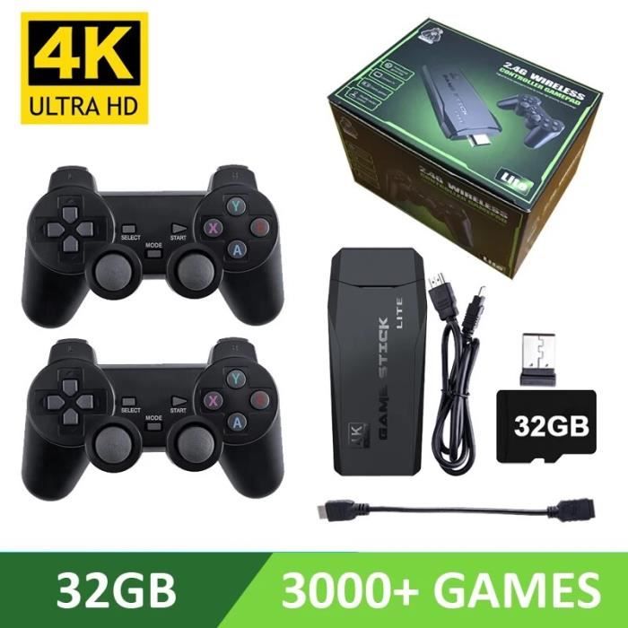 M8 32G - Console de jeu vidéo Ultra M8- X2 4K pour PS1-SEGA-SNES-MAME, rétro TV, Compatible HDMI ...