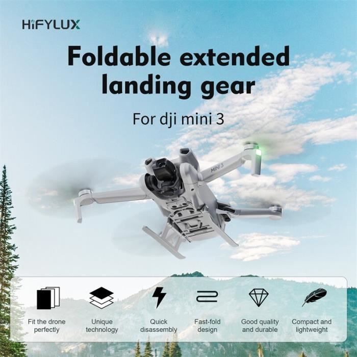 Train'atterrissage pliable pour DJI Mini 3, accessoires Hifylux ...