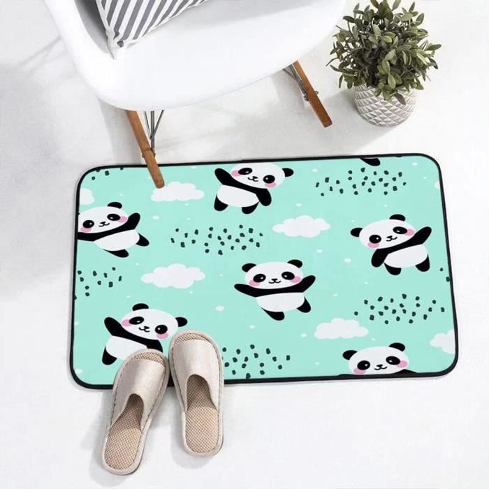 Tapis De Bain Antiderapant 40 X 60 Cm,Fond De Motif De Panda,Tapis ...