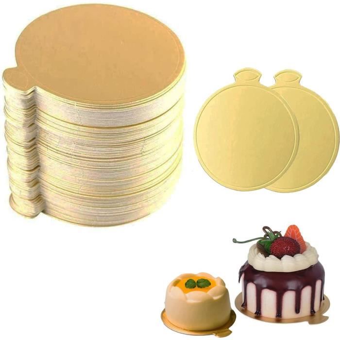 100 Pièces Jetable Plateau De Desserts Planches À Gâteau Rondes À ...