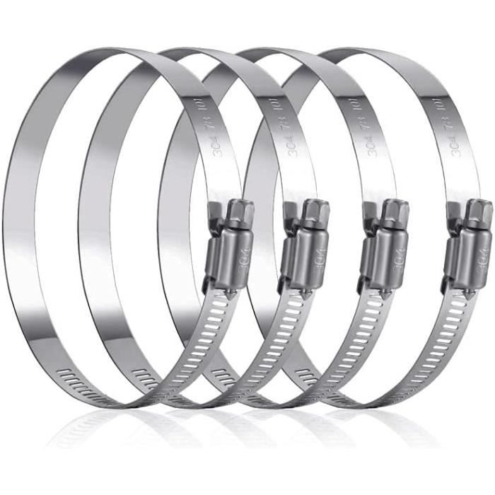Collier Serrage Inox Tuyau Clips 304 Acier Inox Réglable Fixation ...