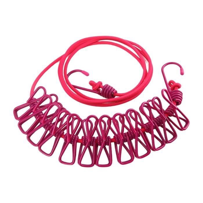 Fil à linge - étendoir,Corde à vêtements coupe-vent portable,ULà linge ...