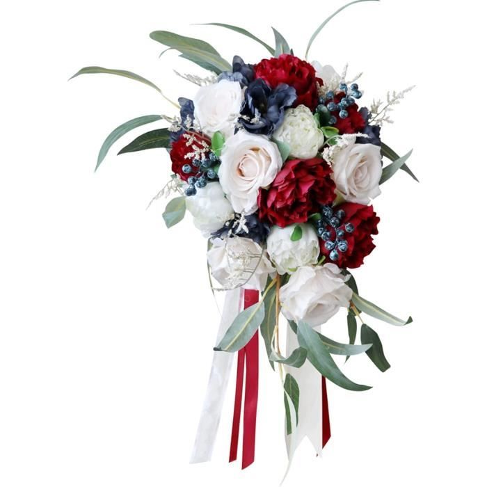 Bouquet De Mariage Pour Mariée,Bouquet De Fleurs Artificielles Pour ...