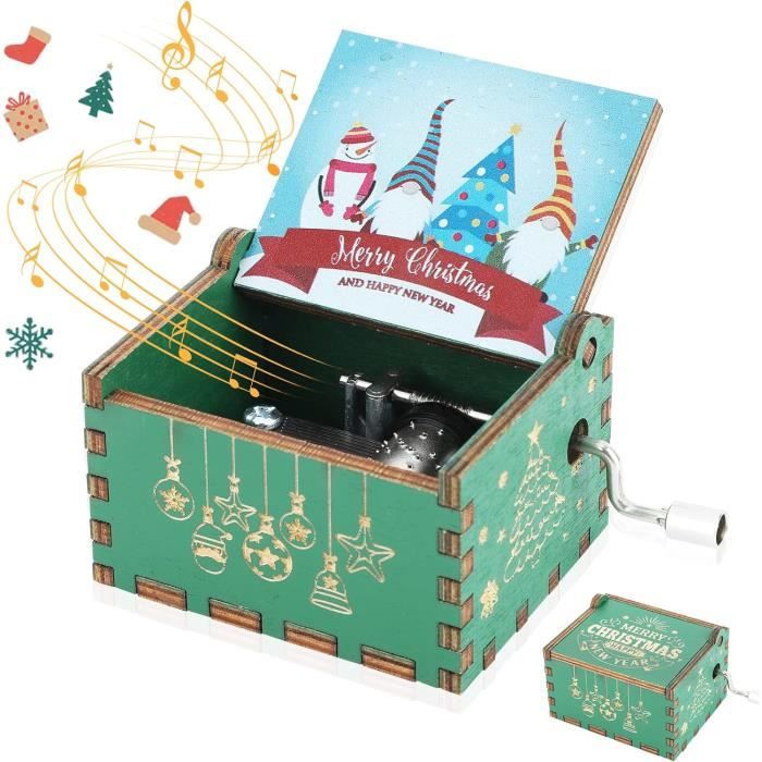 Boîte À Musique De Noël, Boîte À Musique Manivelle Vintage Antique ...