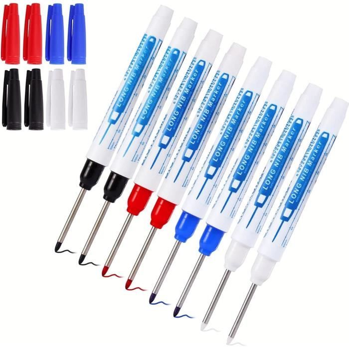 8pcs Crayon Chantier, Marqueur de Trou Profond, Stylo Marqueur ...