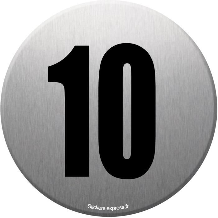 Autocollant/sticker numéroderue10 (10 cm gris) - Cdiscount Bricolage