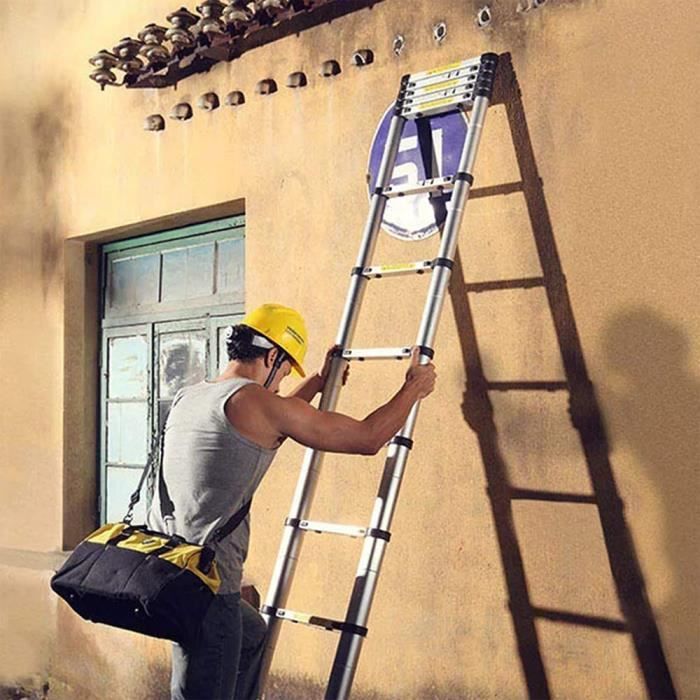 Escabeau Multifonctions & Echelle Télescopique Portable, 150kg Capacité ...