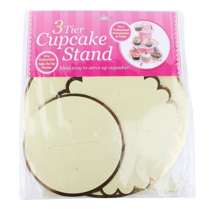 URB tour de gâteau Support jetable de tour d'affichage de petit gâteau ...