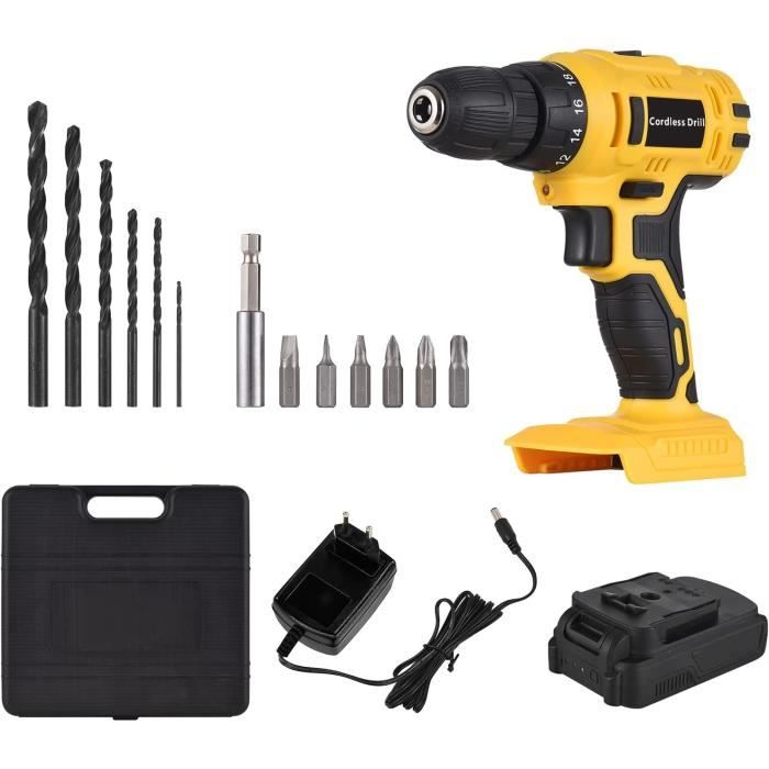 Perceuse Électrique Sans Fil Portable 20 V Mandrin 3-8" Perceuse ...