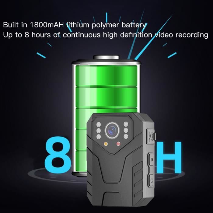 ROM Mini Caméra De Surveillance Portable 4K Hd Body Camera Clip On ...