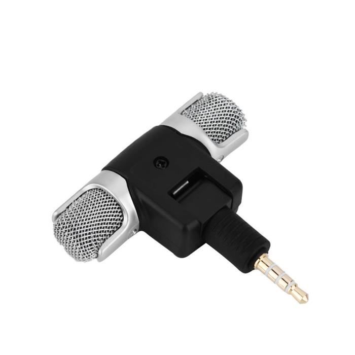 Hililand Microphone pour téléphone Mini microphone stéréo micro 3,5 mm ...