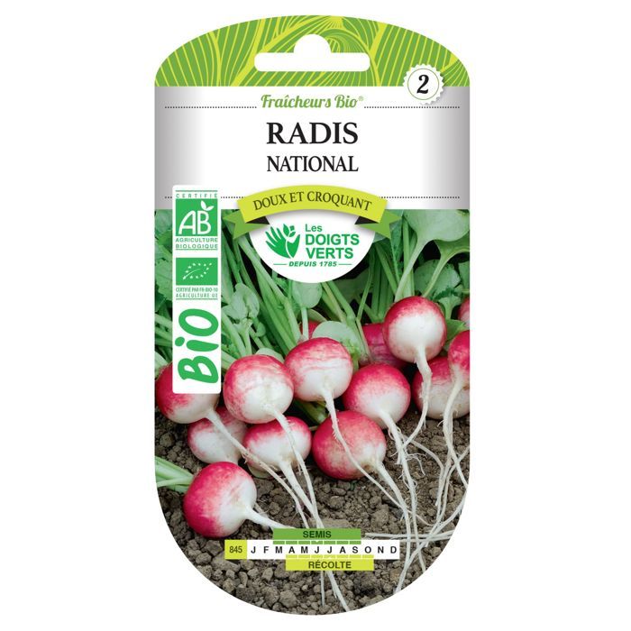 Graines de radis national BIO Les Doigts Verts - Cdiscount Animalerie