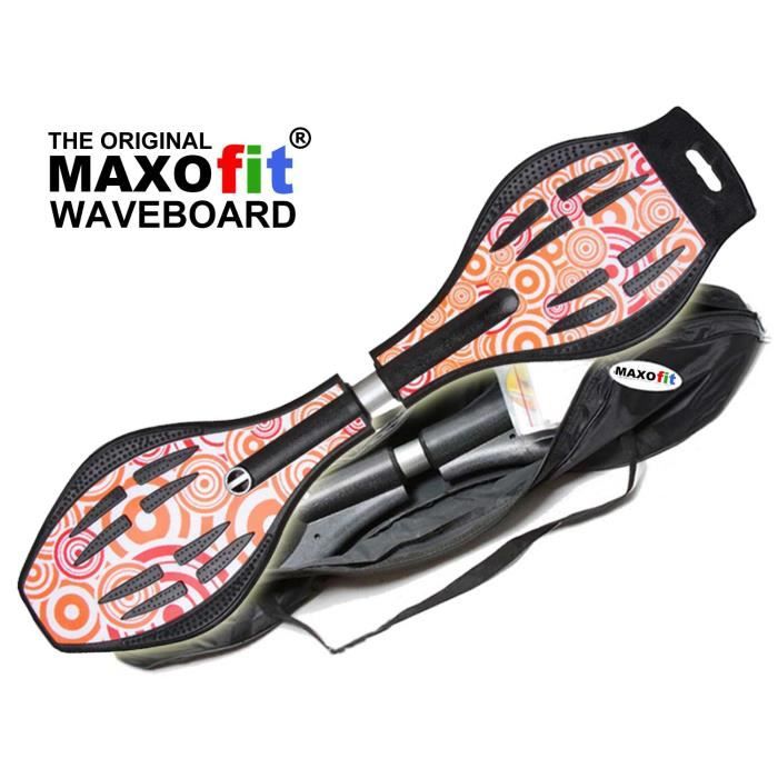 Waveboard MAXOfit® XL Red Elements - Roues lumineuses et sac inclus ...