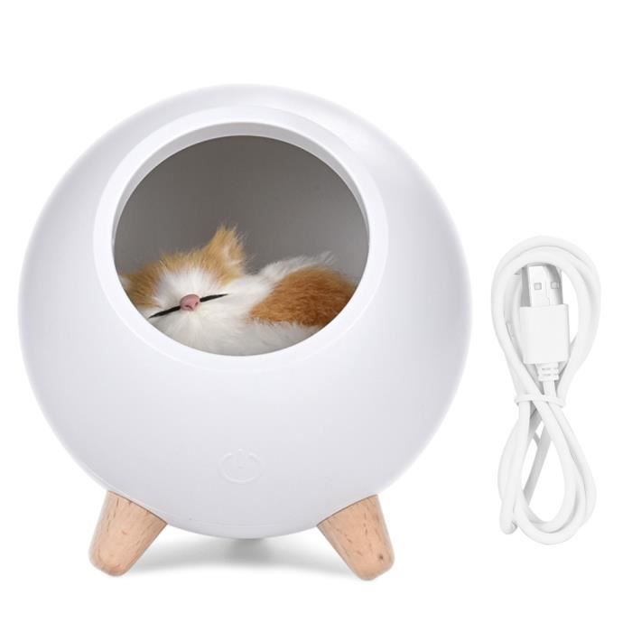 Minifinker Mini maison de chaton mignon bureau LED lampe de nuit ...