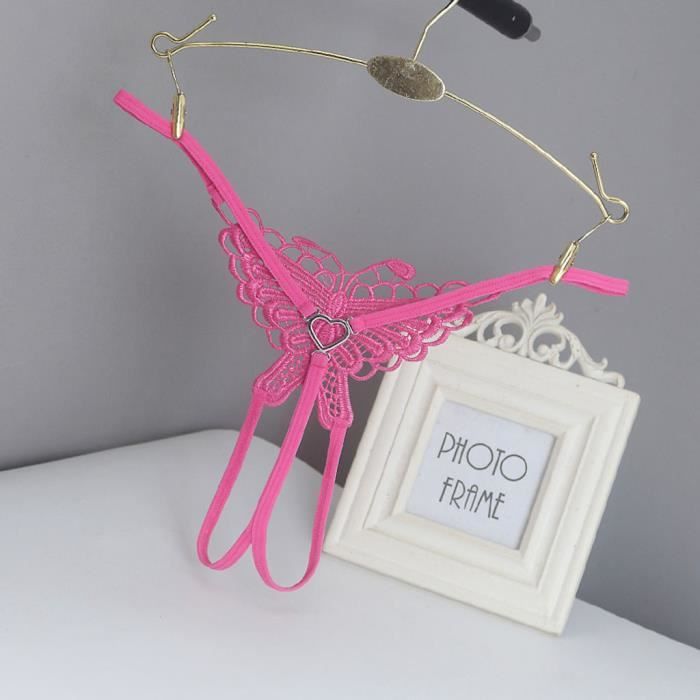 CALEÇON Lingerie Sexy Femme Dentelle String Ouvert Culotte G-Pants ...