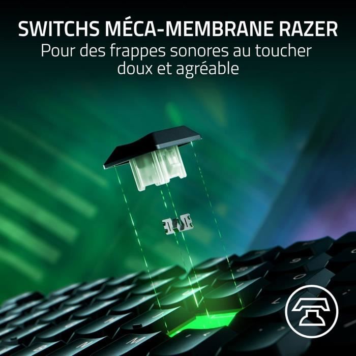 Clavier Gamer Compact Razer Ornata V3 Tenkeyless à Bas Profil Switches ...