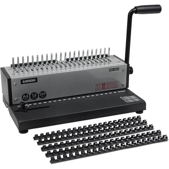 Relieuse spirale - SANAG - SD-1201 - 21 trous - Capacité de perforation ...