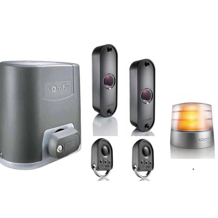 KIT ELIXO 500 RTS Motorisation portail coulissant SOMFY 230V - SOMFY ...
