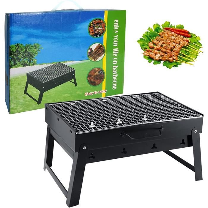 HUTVD Barbecue Portable, Mini Barbecue à Charbon Pliable Grill Barbecue ...