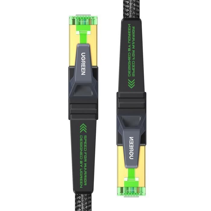 UGREEN Cat 8 Cable Ethernet RJ45 Jeux Esports FPS MOBA 40Gbps 2000MHz ...