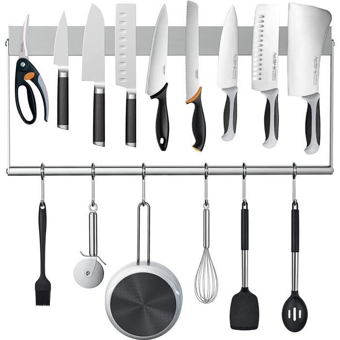 40cm Porte Couteaux Aimanté Ninonly Amovibles Support Magnétique pour ...