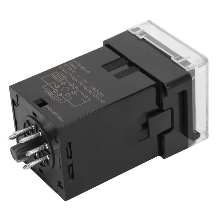 TMISHION Relais temporisé ATS48A‑S Relais de Temporisation de Cycle ...