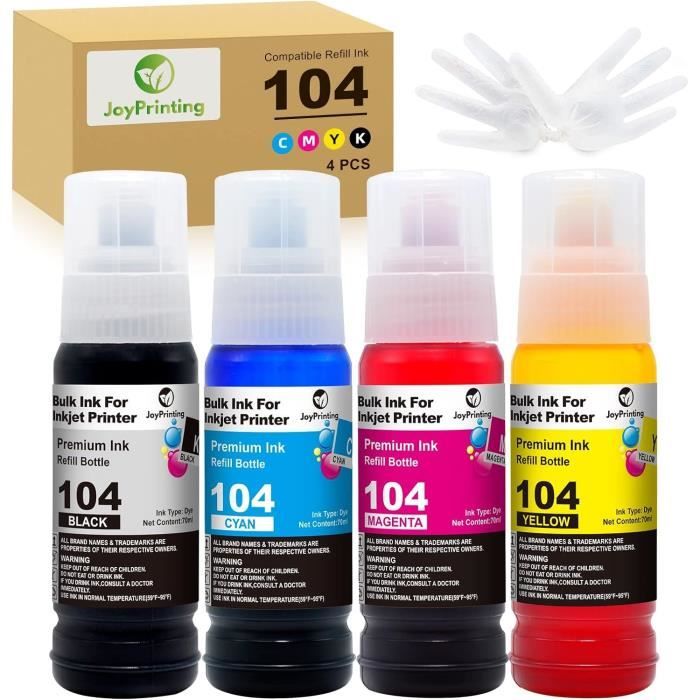 104 Encre Multipack Compatible Pour Epson 104 Cartouche Pour Epson ...