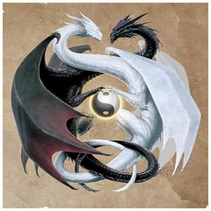 Taiji Dragon 5D DIY Full Drill Diamond Painting Artisanat Peinture ...